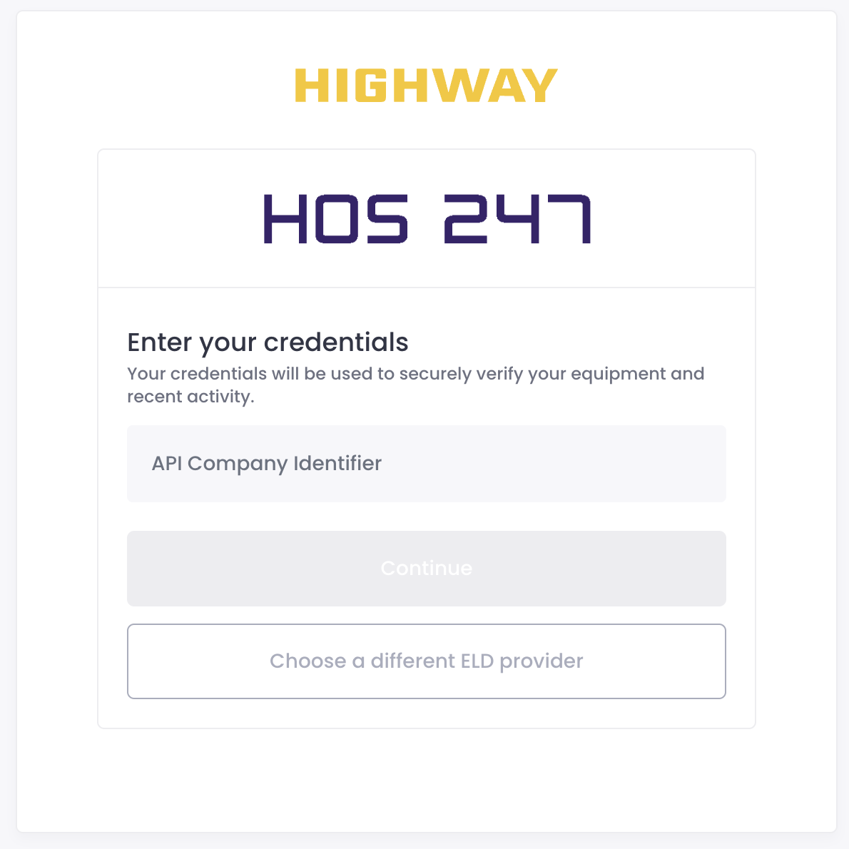 Cómo Activar la Integración con Highway – HOS247 Centro de Apoyo al Cliente